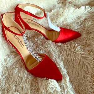 Badgley Mischka | Shoes | Badgley Mischka Red Stiletto Sparkle | Poshmark